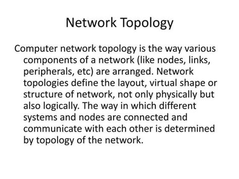 Topology And Its Types Ppt