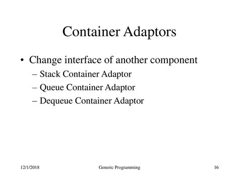 Generic Programming Karl Lieberherr 1212018 Generic Programming