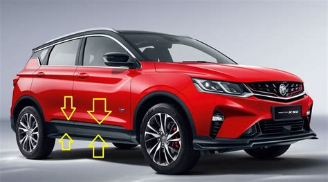 Proton X50 Door Skirt Original Shopee Malaysia