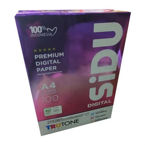 Plain Sidu Digital 100gsm Paper For Use For Printing Size Dimension