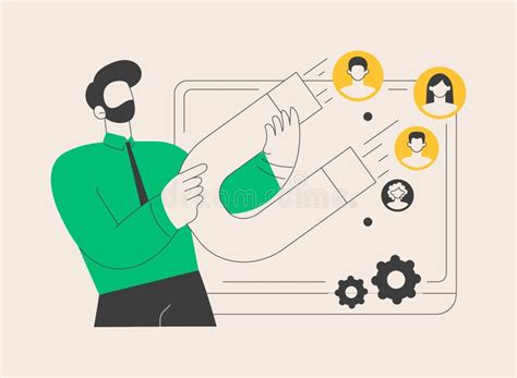 Generating New Leads Abstract Concept Vector Illustration Stock Vector