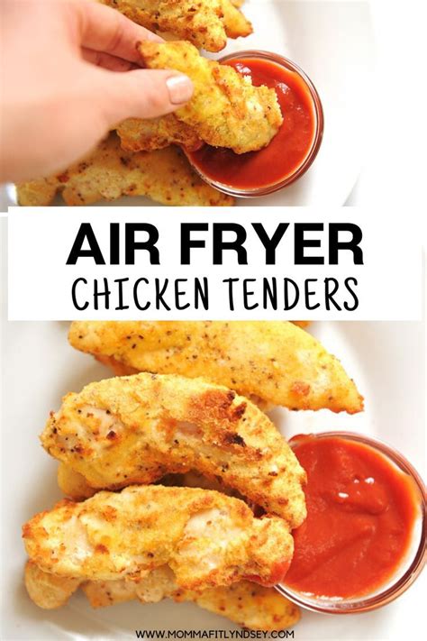 BEST Healthy Air Fryer Chicken Tenders Momma Fit Lyndsey Recipe
