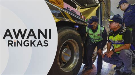 Awani Ringkas 42 Bas Dikenakan Notis Larangan Penggunaan Kenderaan