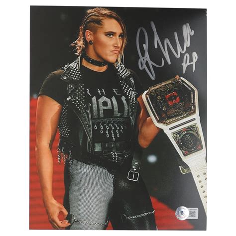 Rhea Ripley Signed Wwe 8x10 Photo Beckett Pristine Auction