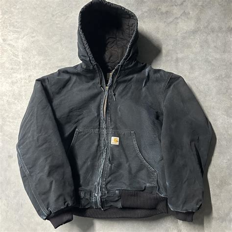 Vintage Carhartt Faded Jacket Size Large Minor Depop