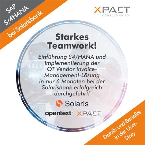 Solarisbank Einführung Sap S4hana®und Implementierung Ot Vendor