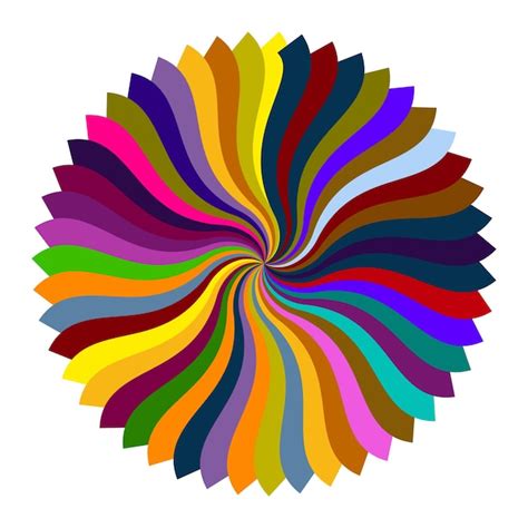 Premium Vector Colorful Motion Twisting Spiral Circle Logo Mandala Swirl Symbol Vector Curved