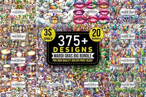 Mardi Gras Big Clipart Bundle Bundle · Creative Fabrica