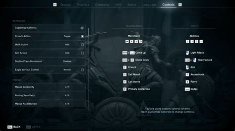 Меняем управление в Assassins Creed Odyssey