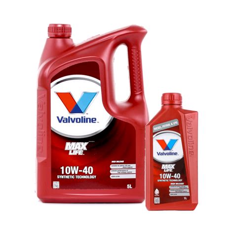 VALVOLINE MAXLIFE 10W40 5L CMG Oils Direct