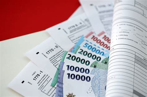 Indonesian Tax Forms 1770 Individual Income Tax Return And Passport On