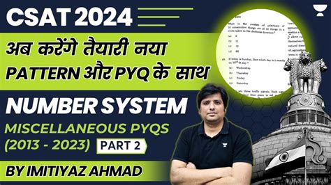 Number System Miscellaneouspart 2 Csat Pyqs 2013 2023 Revision For Upsc Prelims 2024
