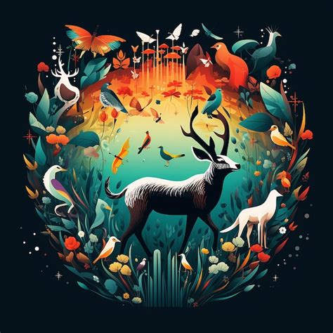 Premium Photo Abstract Wildlife Celebration World Wildlife Day