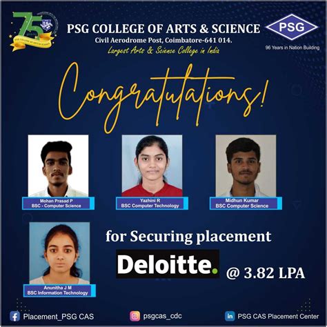 Psgcas Cdc On Linkedin Psgcascdc Placement2022 Psg Psgcolleges Psgcas