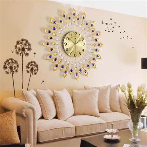 3d Peacock Wall Clock About Cozy Living