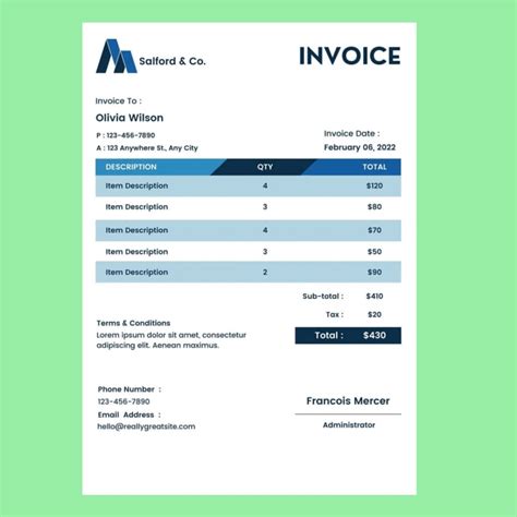 Custom Auto Calculated Excel Invoice Template Hassle Free Billing By Ashiqe Fiverr