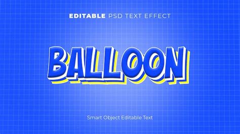 Premium Psd Balloon Glossy Editable Text
