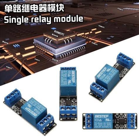 Single Circuit Relay Module V V V Low Level Trigger Relay Module SMD Optocoupler Isolation