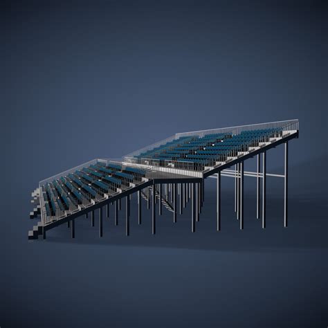 Grandstand Seating Set 3d Model 79 C4d Fbx Obj Free3d