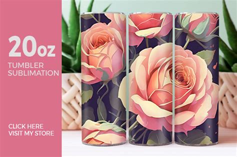 Floral Design Tumbler Wrap Graphic By Tt Designer · Creative Fabrica