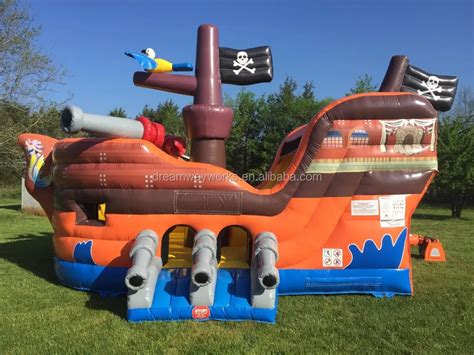 Commercial Giant Inflatable Pirate Shipinflatable Bounce Pirate Ship