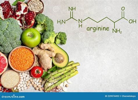 Fresh Vegetables Fruits And Seeds On Grey Table Flat Lay Sources Of Essential Amino Acids