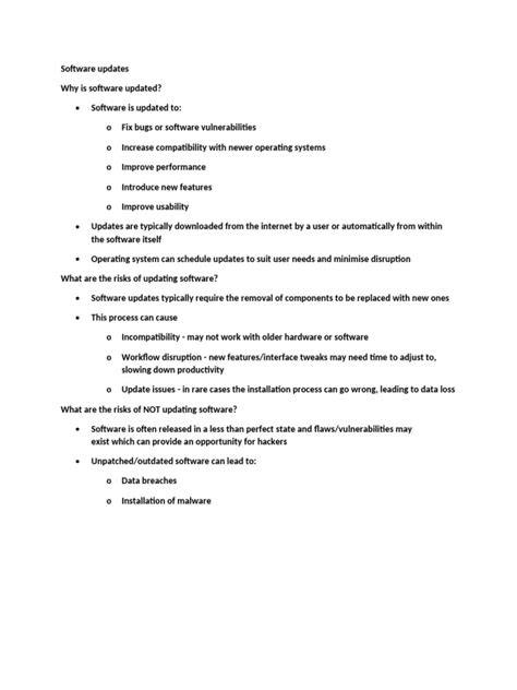 Software Updates Pdf