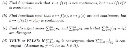 Solved A Find Functions Such That X Rightarrow F X Is Not Chegg Com