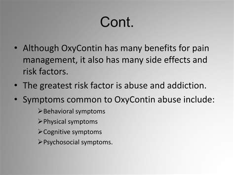 Oxycontin Teachback Ppt