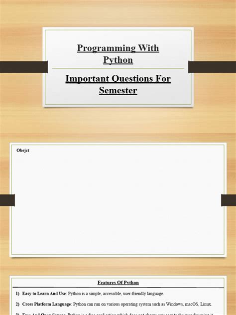 pwp important semester questions pdf python programming language