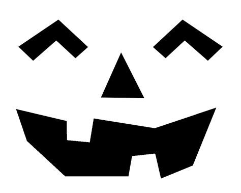 Free Printable Funny Jack O Lantern Face Stencils Patterns