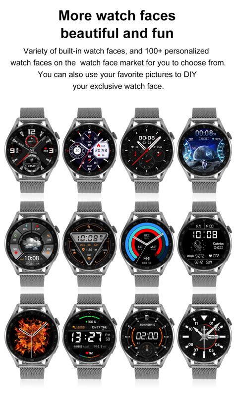 Dt3 Pro Smartwatch 1.32 Inch Full Round Screen Smart Watch Calling ...