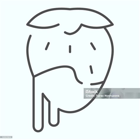 퐁듀 딸기 얇은 라인 아이콘입니다 핫 초콜릿과 딸기 벡터 그림 흰색에 격리 웹 및 응용 프로그램을 위해 설계된 초콜릿 개요 스타일 디자인의 딸기 Eps 10 0명에 대한