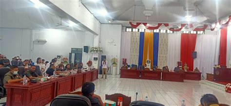 DPRD Dan Pemkab Sangihe Setujui Ranperda Perubahan APBD Tahun 2022