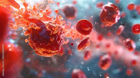 A Captivating 3d Rendering Image Showcasing The Process Of Hemoglobin