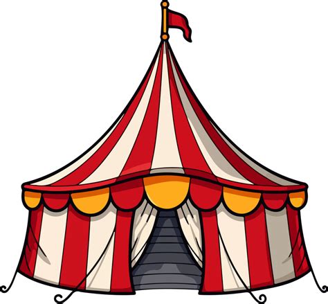 Ai Généré Cirque Tente Clipart Conception Illustration 36519725 Png