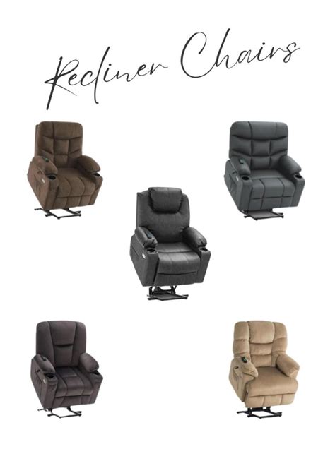 Mcombo Electric Power Lift Recliner Chair Sofa With Massage And Heat