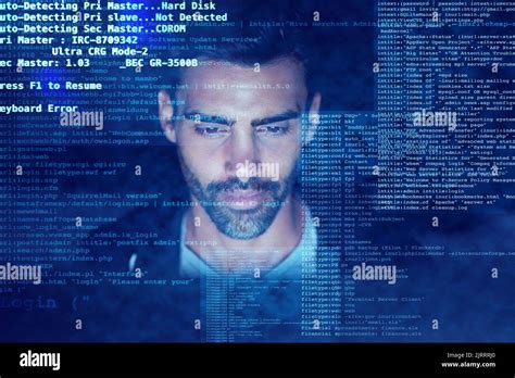 Coding Is Second Nature To Him A Focussed Computer Hacker Using A