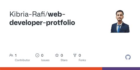 GitHub Kibria Rafi Web Developer Protfolio