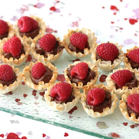 Chocolate And Raspberry Tartlets