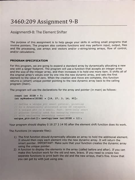 solved 3460 209 assignment 9 b assignment9 b the element