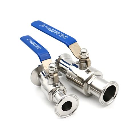 304 스테인리스 스틸 위생 스트레이트 볼 밸브 트라이 클램프 페룰 홈브루 다이어리 제품 19mm 25mm 32mm