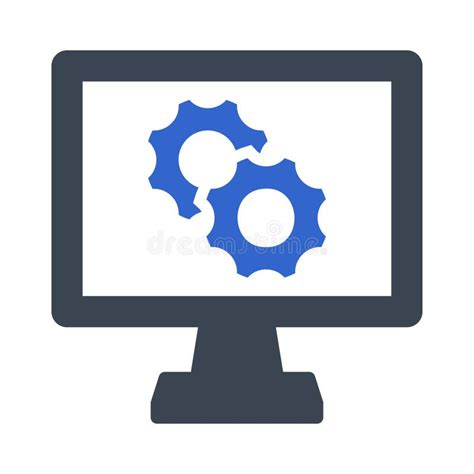 Computer Technologies Icon Stock Vector Illustration Of System 315875004