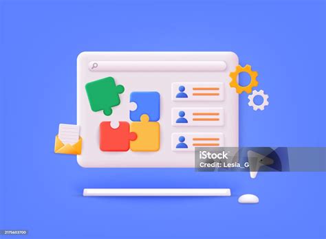 프로젝트 관리 팀워크의 상징 문제 해결 연결 직소 퍼즐의 3d 손에서 비즈니스 도전 파트너십 성공 3d 웹 벡터 일러스트레이션 Advertising Week에 대한 스톡