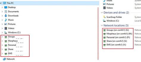 Windows 10 File Explorer Left Pane Truncating Word Wrapping Network