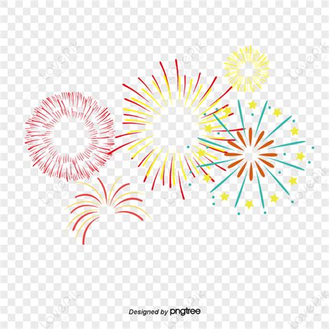 여러 가지 빛깔의 불꽃 놀이와 함께 일본 자유형 삽화본문생신 Png 일러스트 무료 다운로드 Lovepik