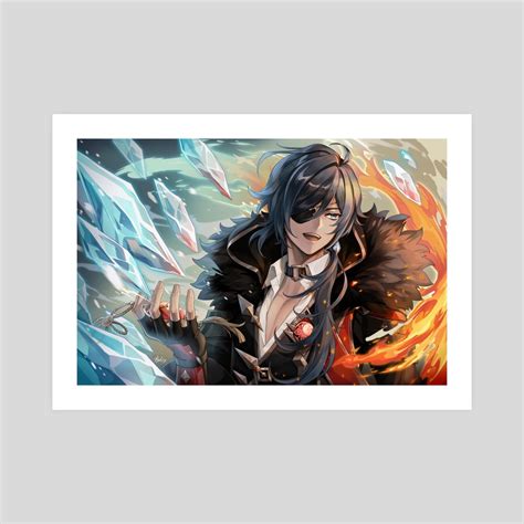 Fatui Agent Kaeya An Art Print By Fylus Inprnt