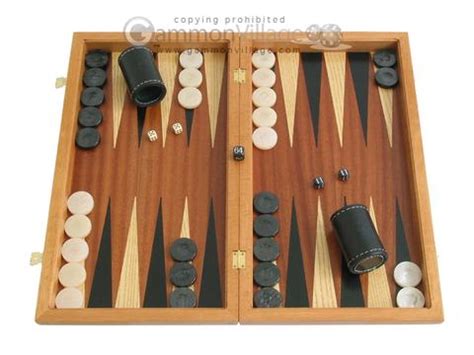 Backgammon Black Apron
