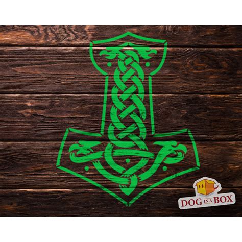 Mjolnir Stencil N 1 Reusable Thors Hammer Celtic Stencil Nordic