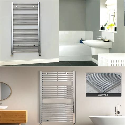 Opal Chrome Curved Towel Rails Range Enfield Plumbing Supplies